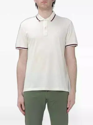 BROOKSFIELD Striped-trim Polo Shirt - Neutrals