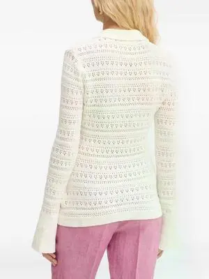 Guess Open-knit Button-up Cardigan