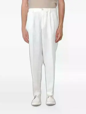 RE-HASH Pleated-front Trousers - White