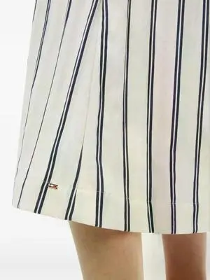 Tommy Hilfiger Striped Double-breasted Midi Dress