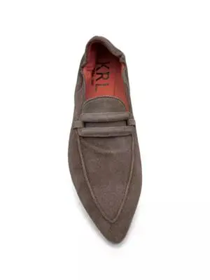 KROLL Suede Almond-toe Loafers