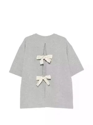 THE GARMENT Tg Bow Detail Open-back T-shirt