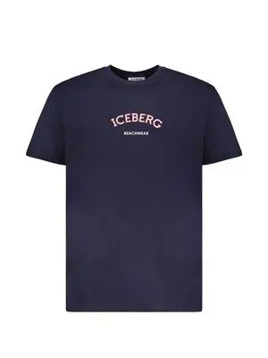 Iceberg Logo-print Short-sleeve T-shirt - Blue
