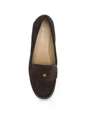 Michael Kors Jennings Logo-plaque Suede Loafers