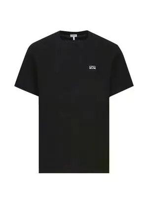 Loewe Anagram-embroidered T-shirt - Black