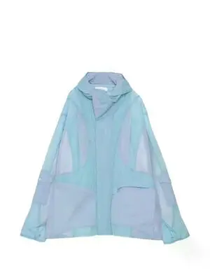 YOSHIOKUBO Panelled Hooded Jacket - Blue