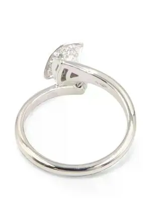 BVLGARI 18k White Gold Diamond Ring - Silver