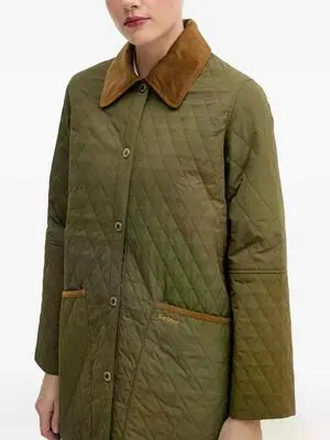 Barbour Goldmire Quilted Jacket With Corduroy Collar