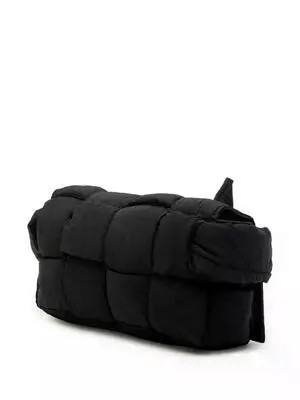 Bottega Veneta Mini Nylon Intrecciato Padded Tech Cassette Belt Bag - Black