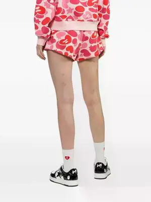 AAPE BY *A BATHING APE Heart Camo Print Shorts