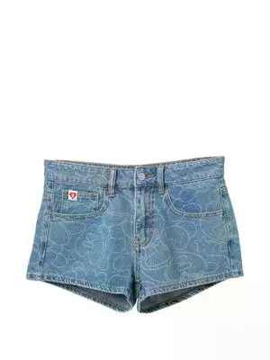 AAPE BY *A BATHING APE Heart Print Jeans