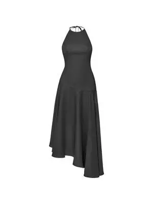 ANOUKI Asnouki Asymmetric Halterneck Dress
