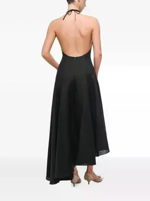ANOUKI Asnouki Asymmetric Halterneck Dress