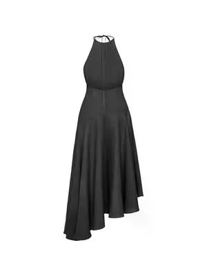 ANOUKI Asnouki Asymmetric Halterneck Dress