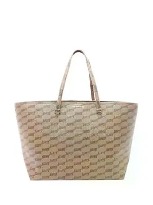 Balenciaga 2010-2026 Bb Monogram Tote Bag - Grey