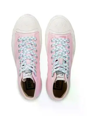 Kenzo Hoshi Check-lace High-top Sneakers
