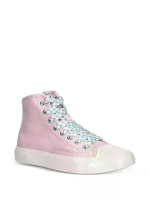 Kenzo Hoshi Check-lace High-top Sneakers
