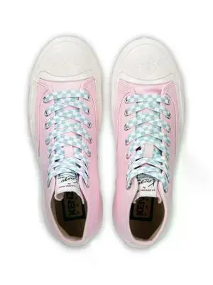 Kenzo Hoshi Check-lace High-top Sneakers
