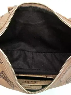 Balenciaga Le Cagole Mini Bb Monogram Coated Canvas Satchel