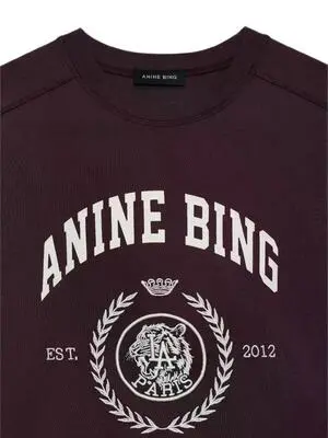 ANINE BING Jaylin Logo-print Crewneck T-shirt