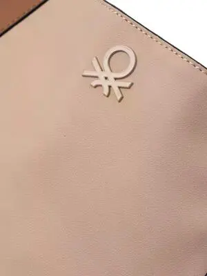 BENETTON Logo-embroidered Reversible Tote Bag