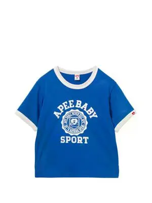 AAPE BY *A BATHING APE Apee™ A Bathing Ape® Graphic Ringer T-shirt - Blue