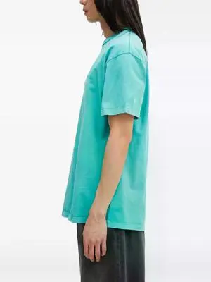 NO PROBLEMO Logo-embroidered Straight Fit T-shirt