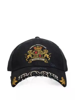 Martine Rose Crest-embroidered Baseball Cap - Black