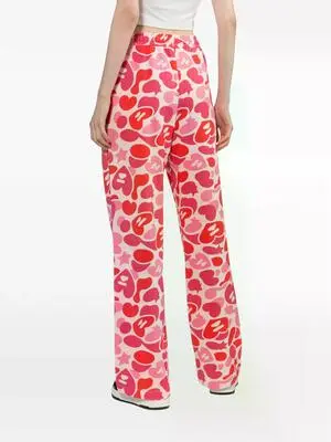 AAPE BY *A BATHING APE Heart Camo Printed Track Pants