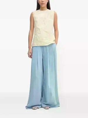 BLUGIRL Flower Detail Pleated Jeans