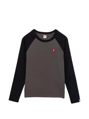 AAPE BY *A BATHING APE Heart-patch T-shirt - Grey