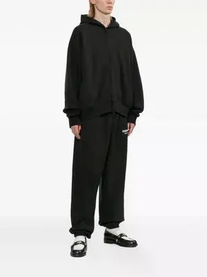 ESSENTIALS Logo-print Hoodie - Black
