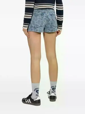 AAPE BY *A BATHING APE All-over Logo-print Denim Shorts