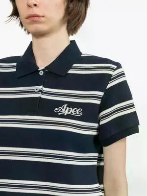 AAPE BY *A BATHING APE Apee™ A Bathing Ape® Striped Polo Shirt