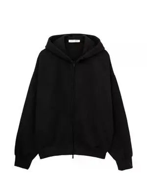 ESSENTIALS Signature Classic Zip-up Hoodie - Black