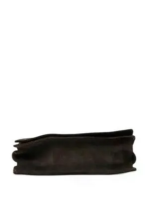 Gucci Suede Bamboo Top Handle Handbag
