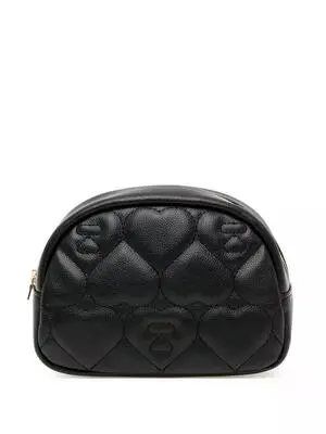 AAPE BY *A BATHING APE Heart Quilted Pouch Bag - Black