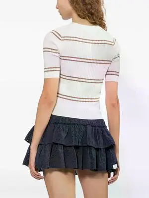 AAPE BY *A BATHING APE Striped Ribbed-knit Sweater
