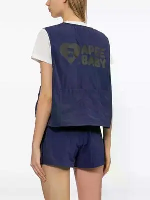 AAPE BY *A BATHING APE Apee™ A Bathing Ape® Pocket Sleeveless Cargo Vest - Blue