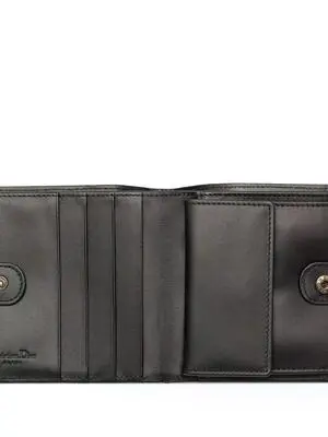 Dior 2001 Oblique Canvas Bifold Compact Wallet Small Wallets