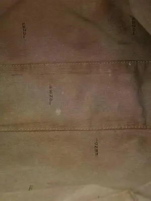 Fendi Zucchino Canvas Chef Shopping Tote Bag - Brown