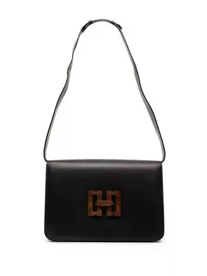FERRAGAMO Gancini Shoulder Bag - Black