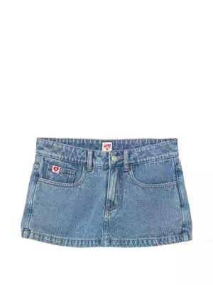 AAPE BY *A BATHING APE Apee™ A Bathing Ape® Logo-patched Denim Shorts - Blue