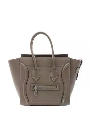 Celine Micro Luggage Tote Bag - Grey