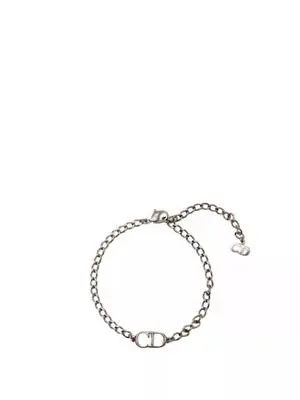 Dior Brass Cd Logo Bracelet - Silver