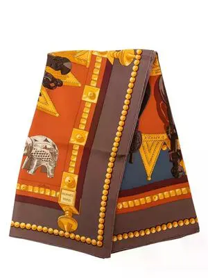 Hermès 1980-2000 Cuillers D Afrique Silk Scarf 90 Scarves - Multicolour