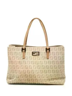 Fendi Small Zucchino Canvas Tote Bag