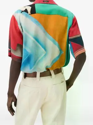 Versace Medusa-head Graphic-print Shirt