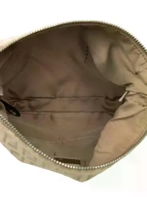 Fendi 2000-2010 Zucchino Canvas Hobo Shoulder Bag