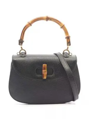 Gucci Bamboo Night Satchel - Black